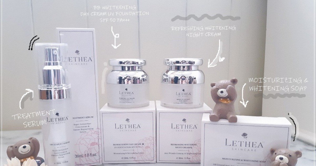เปิดกรุรีวิวเซต LETHEA SKINCARE มาถึง 4 ตัวด้วยกันนน