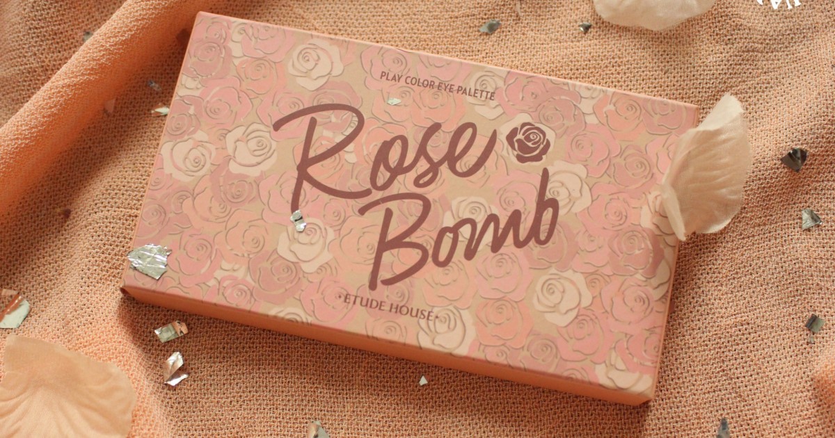 รีวิว + สวอชพาเลตสีกุหลาบ ETUDE Play Color Eye Palette สี Rose Bomb ...