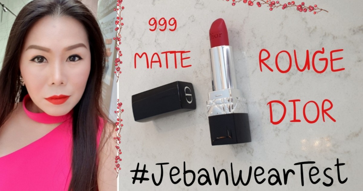 #JebanWearTest ลิปแดง ROUGE 999 Signature ของ Dior