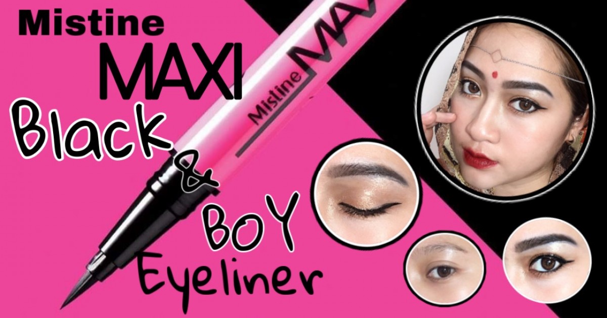 [Review] สกินแคร์อายไลเนอร์ Maxi Black&Boy ตา กลมๆก็คมได้จ้าา