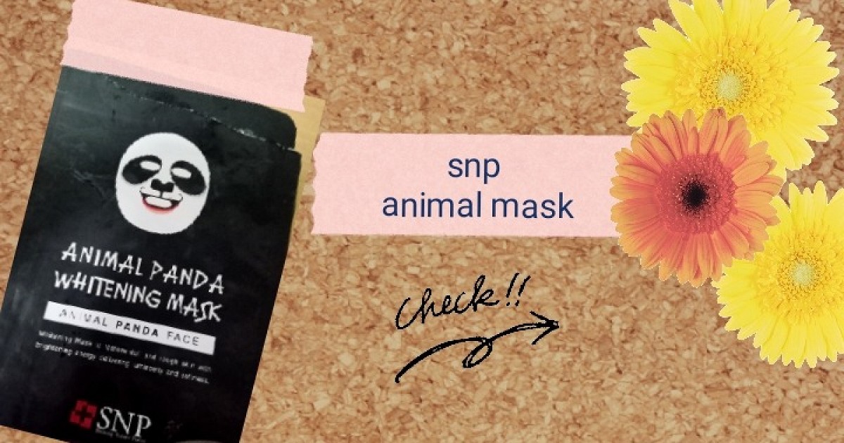 Review SNP animal mask Panda