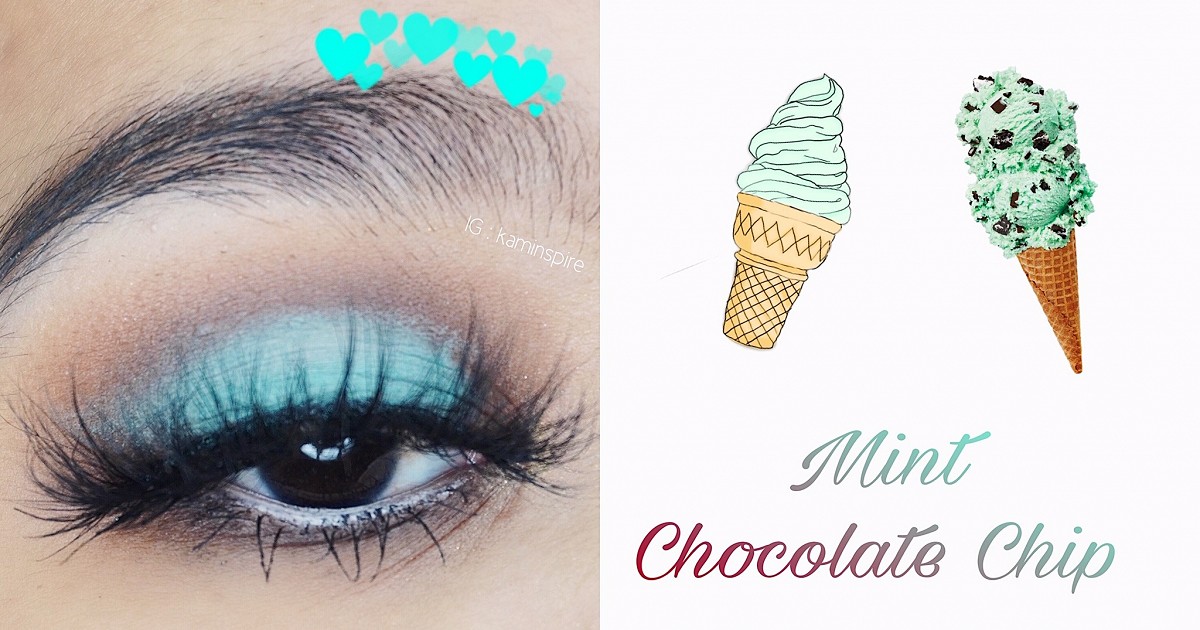 มีคลิป How to ค่ะ Mint Chocolate Chip Inspired Eye Makeup