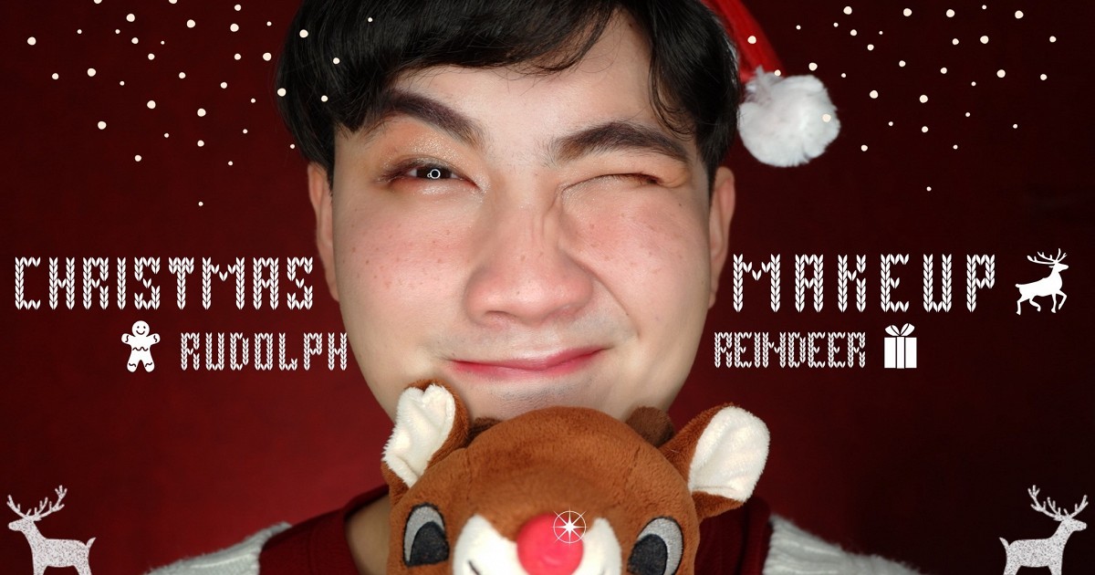 HOW TO แต่งหน้าต้อนรับเทศกาล คริสมาส: CHRISTMAS TIME RUDOLPH REINDEER ...