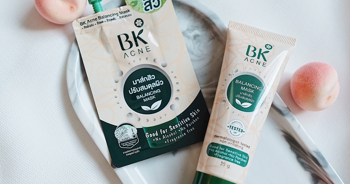 มาส์กหน้า รับซัมเมอร์ เจอมลภาวะยังไงก็ไม่กลัว BK Acne Balancing Mask
