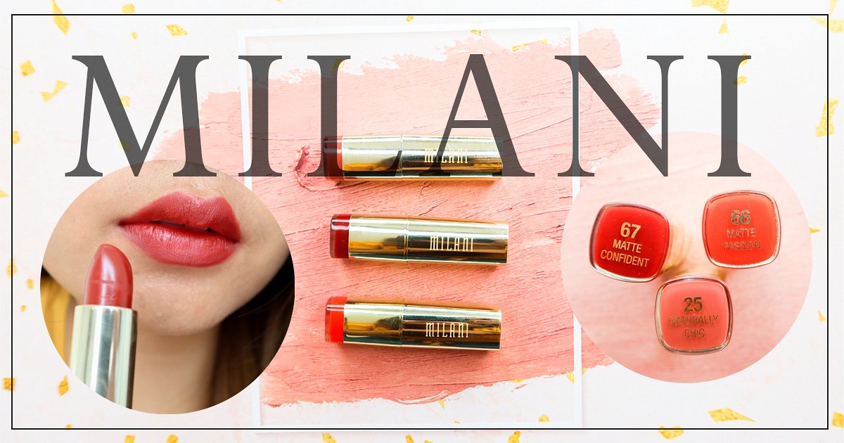 MILANI ลิปเนื้อแมท 3 เบอร์สุดแซ่บ