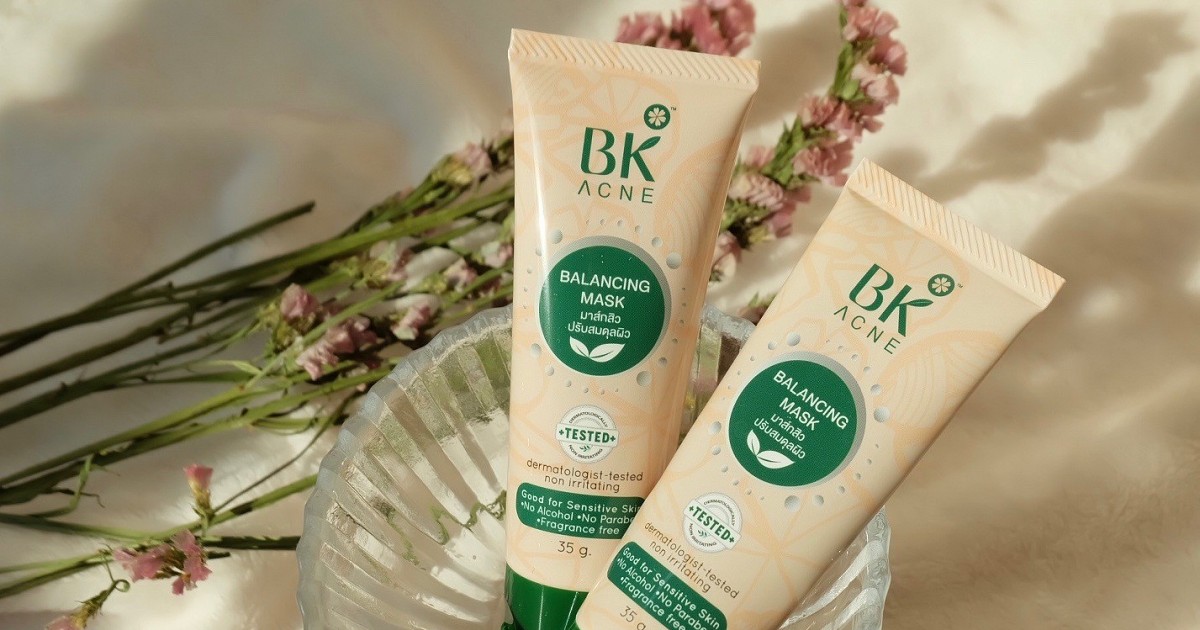 รีวิว Bk acne balancing mask มาส์กสยบปัญหาสิว