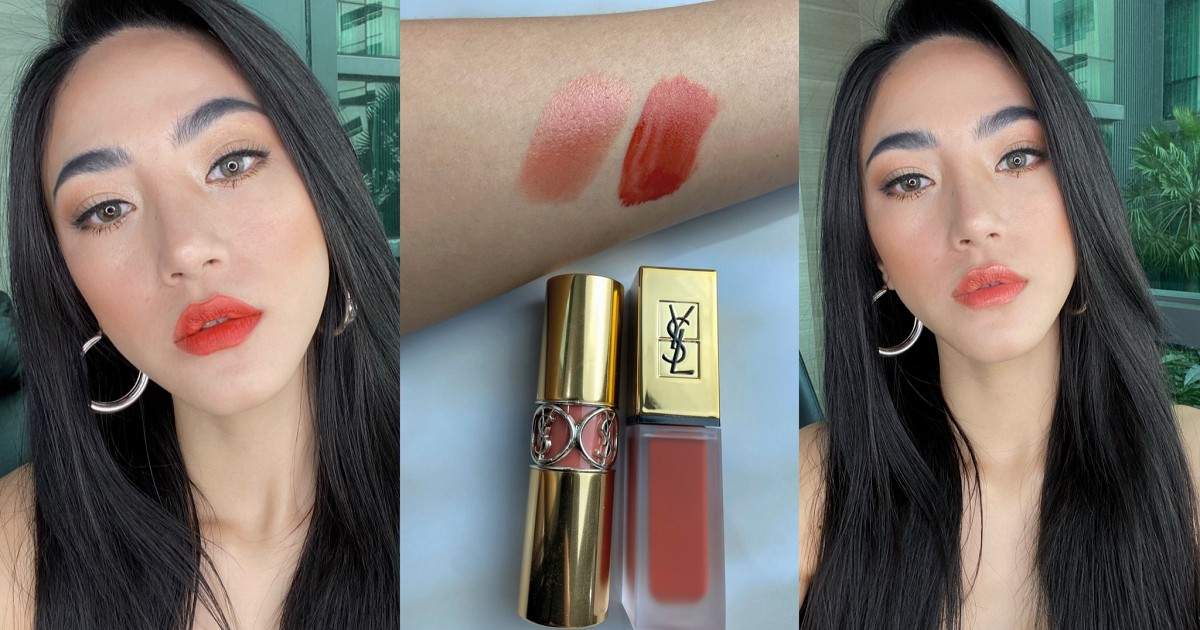 New fav orange lipsticks shade from YSL. 🍊🍊