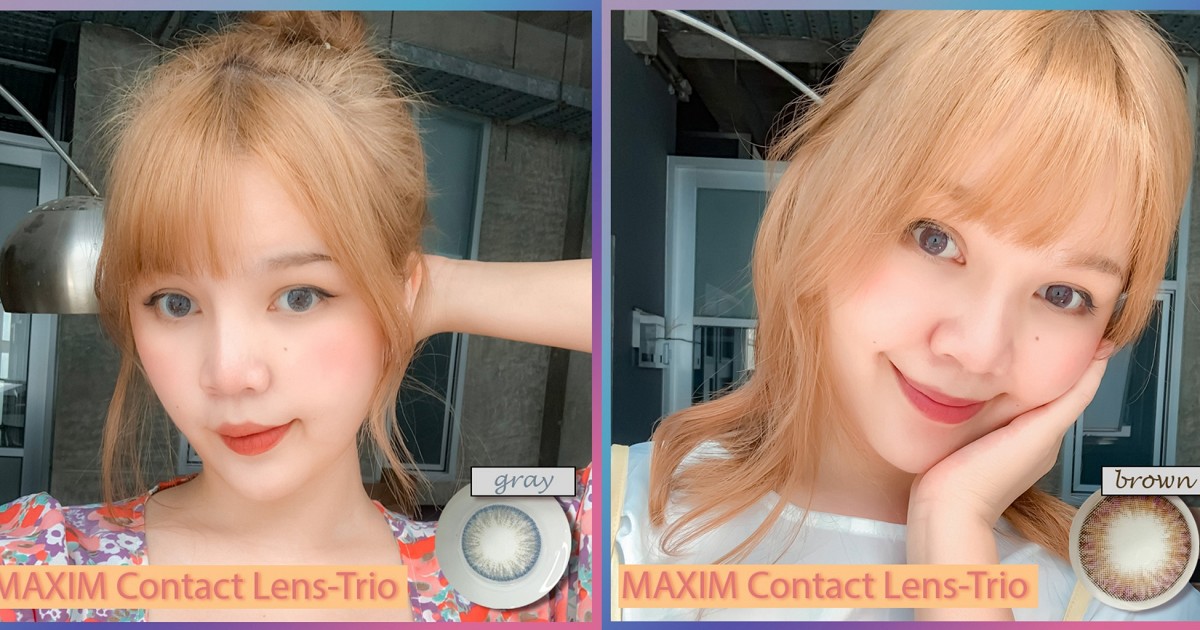 รีวิว MAXIM Contact Lens รุ่นแบ๊วแบบสาวหวาน ราคาหลักร้อย