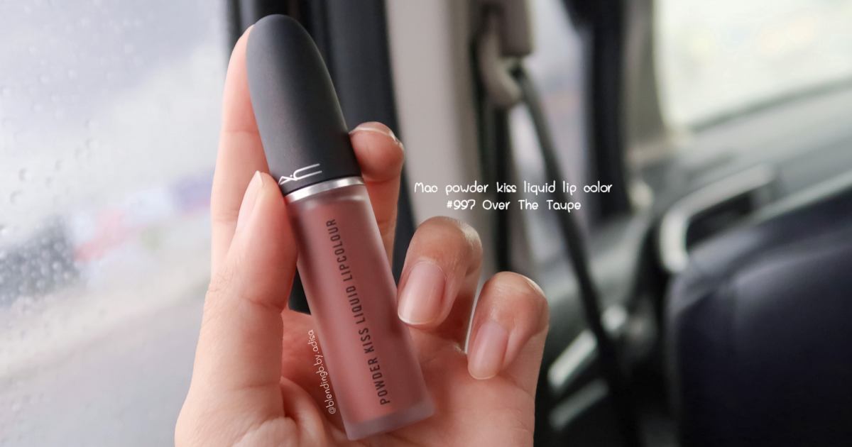 MAC Powder Kiss Liquid Lipcolor : Over The Taupe #997