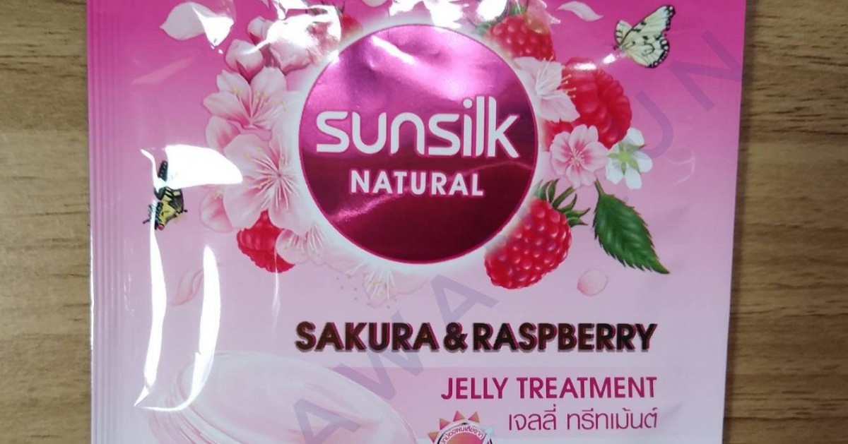 รีวิว sunsilk natural sakura&raspberry jelly treatment