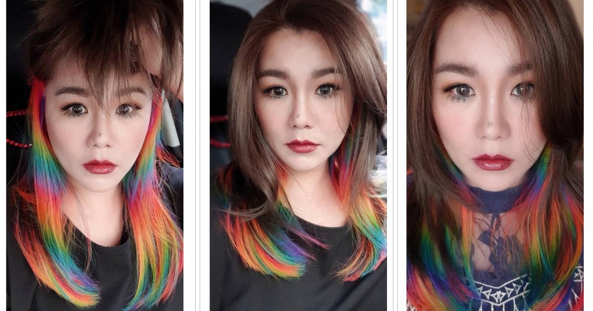 พาไปทำสีผม สีแซบแอบใครไม่มิด!!! | Hologram Inner hair color