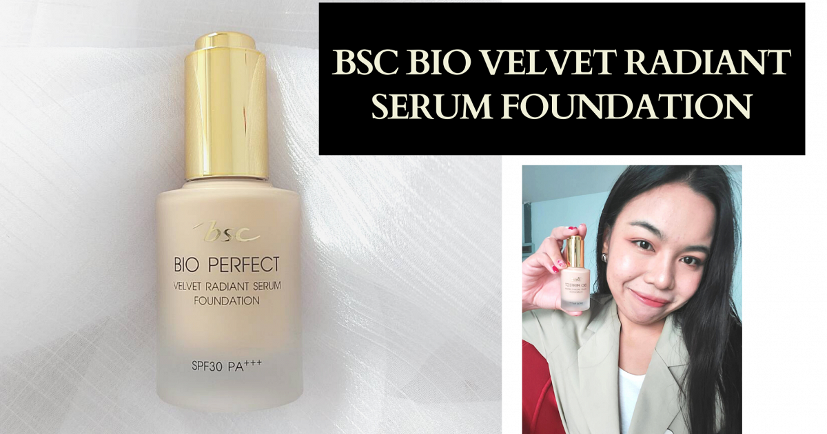 เห่อรองพื้นเนื้อบางเบาพร้อมบำรุงผิว BSC BIO VELVET RADIANT SERUM FOUNDATION