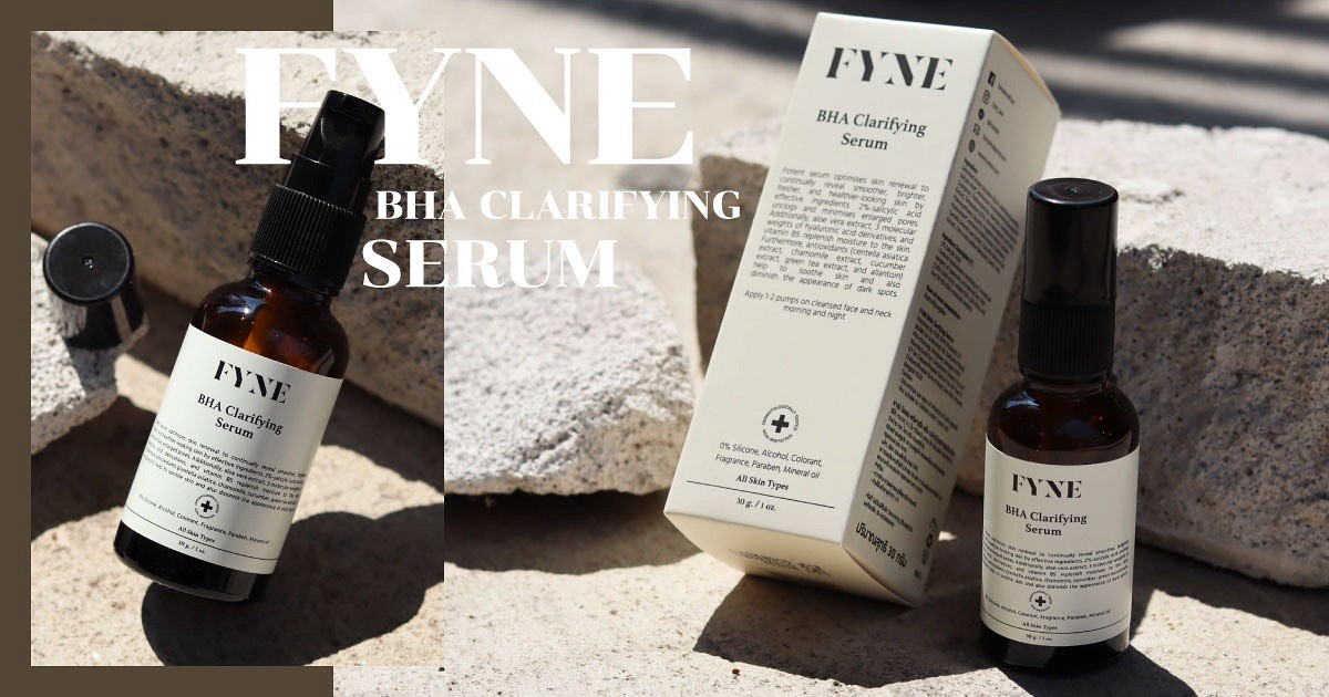ผลัดเซลล์ผิว ลดสิวอักเสบ ด้วย FYNE BHA Clarifying Serum