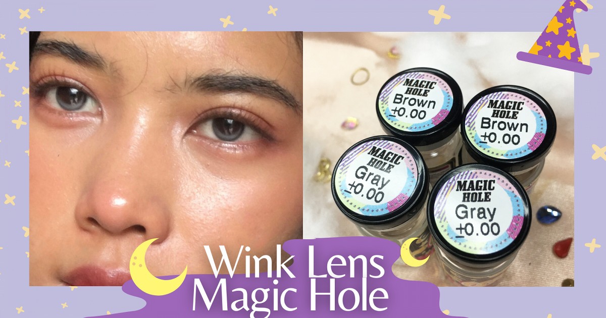รีวิวคอนแทคเลนส์เสี้ยวพระจันทร์ 🌙 l Wink Lens Magic Hole