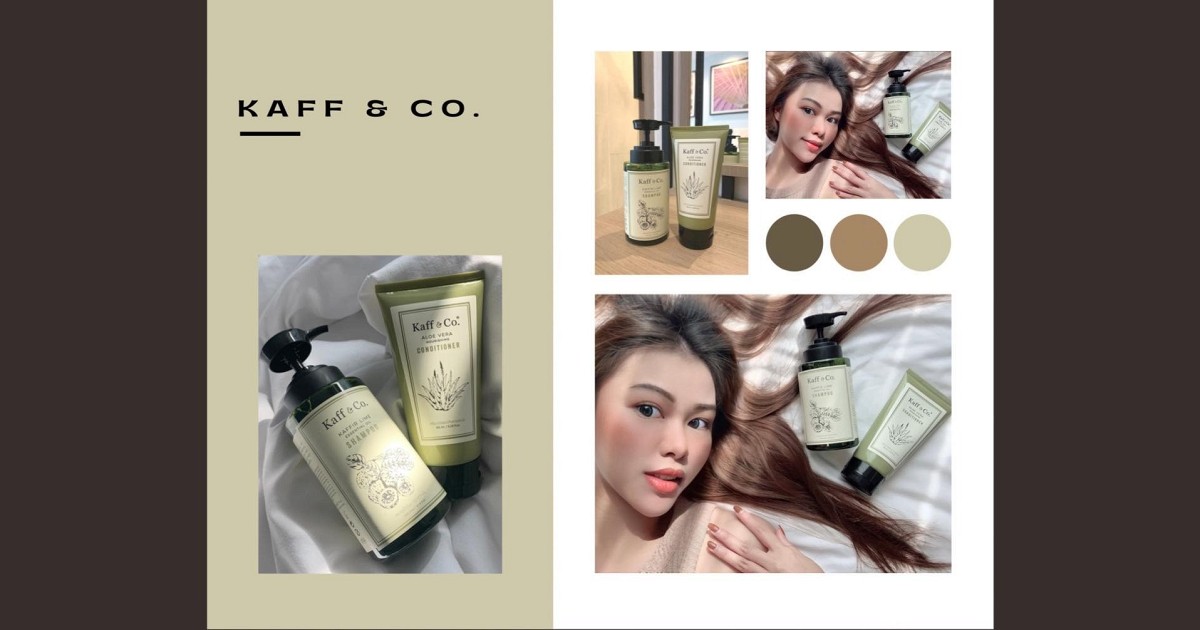 รีวิวผมเงาสวย มีน้ำหนัก ด้วยแชมพูและครีมนวดผม Kaff & Co.