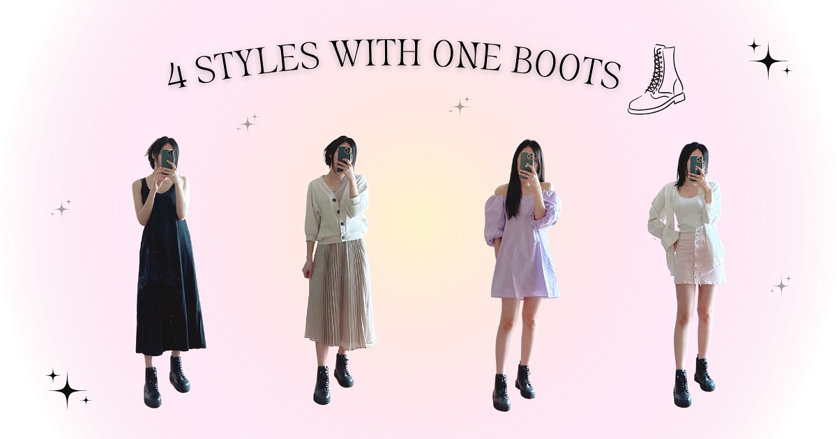 #OOTD: 4 styles with one boots 👢