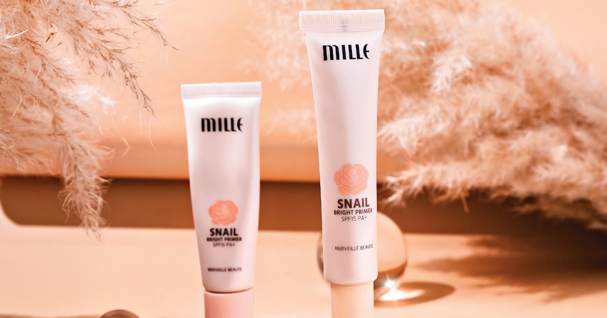 Mille เปิดตัวไพรเมอร์คอลลาเจน SNAIL BRIGHT PRIMER ขนาดใหม่ พกพาสะดวกขึ้น!