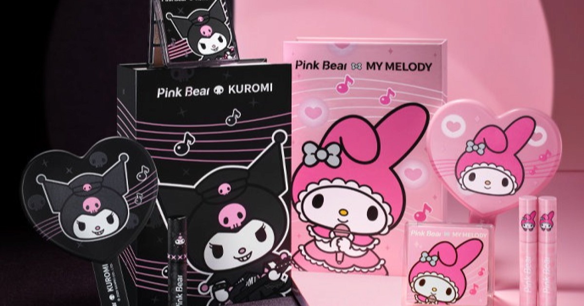 คิ้วท์สุดดด Pink Bear x Sanrio คอลคุโรมิกับมายเมโลดี้