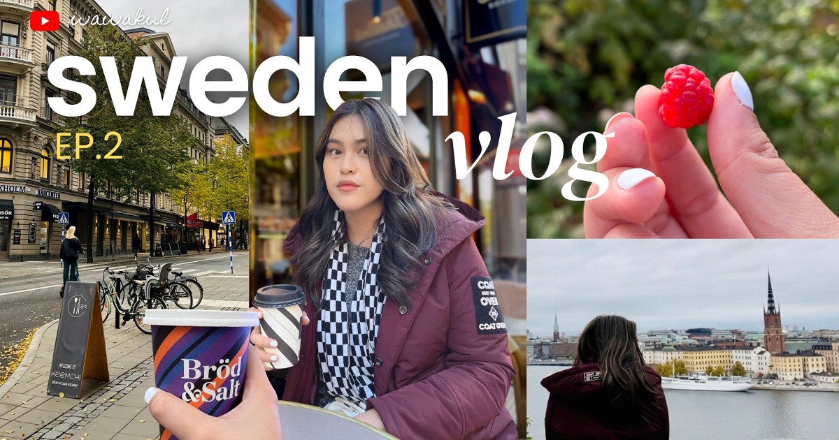 Sweden Vlog | พาไปชิมกาแฟ เก็บ raspberry ล่องเรือที่สวีเดน