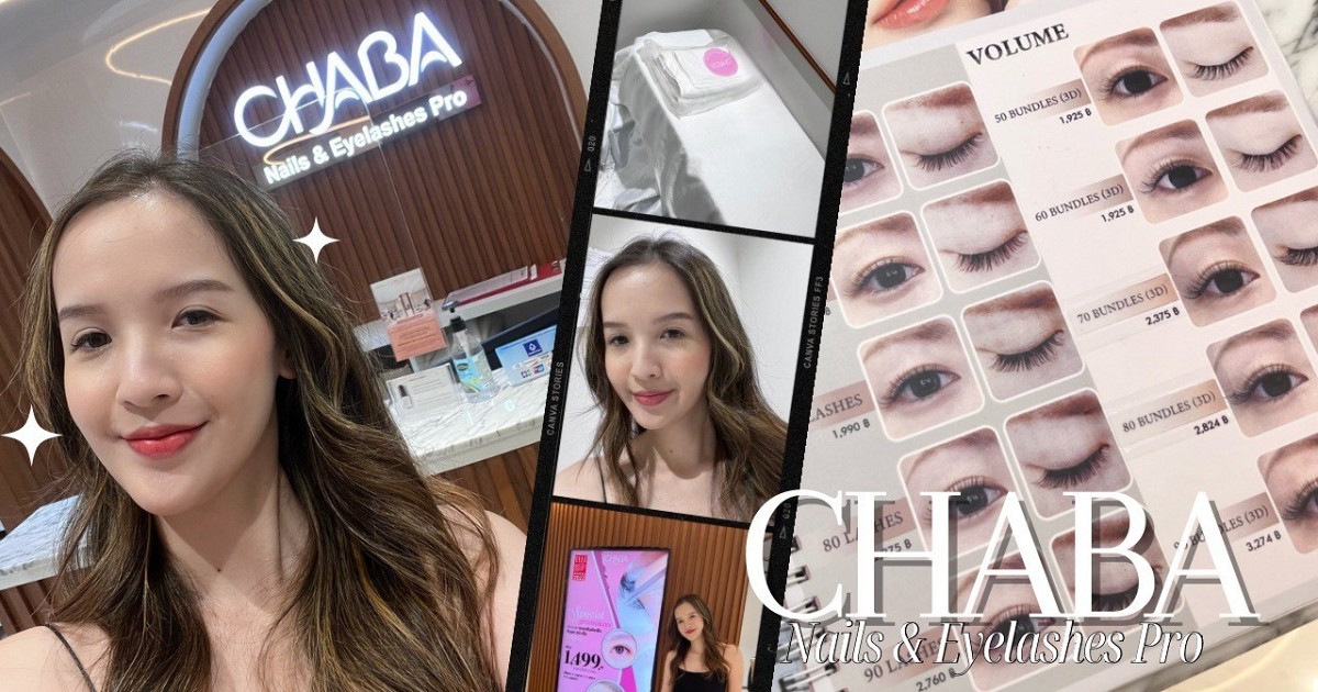 สวรรค์ของคนตาตก! พาต่อขนตาแบบธรรมชาติที่ Chaba Nails & Eyelashes Pro