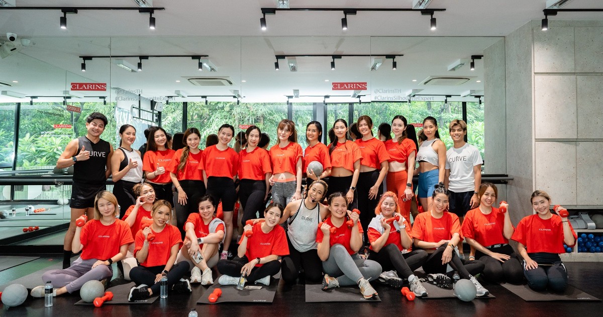 เอาภาพบรรยากาศร่วม Workshop 28-Day Body Curve กับ Clarins มาฝากค่ะ