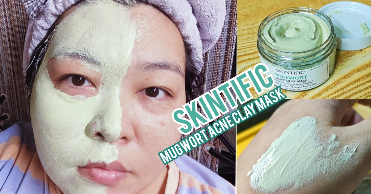 Review มาสก์โคลนเขียว ลดสิวผิวไม่มัน SKINTIFIC MUGWORT ACNE CLAY MASK