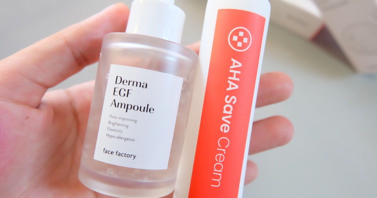 บอกต่อของดี AHA Save Cream & Derma EGF Ampoule