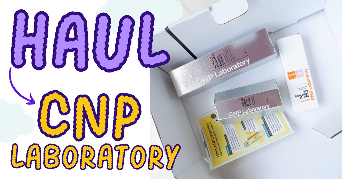Haul ของแจกจากจีบันกับเซ็ตสกินแคร์สายเกา CNP Laboratory