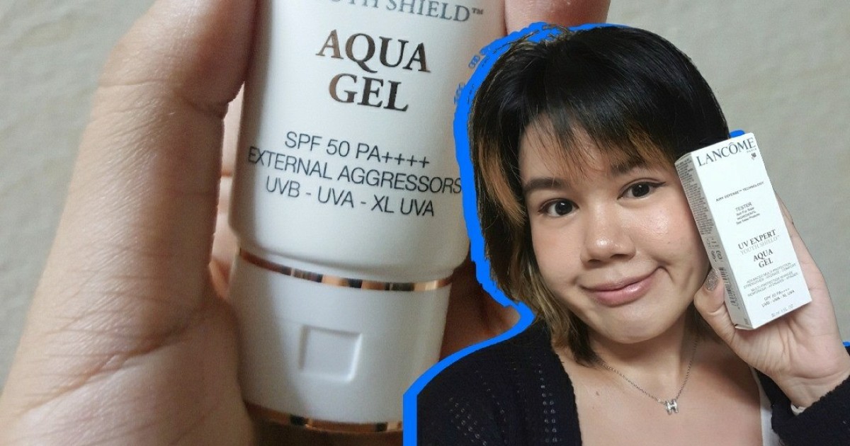 Review lancome uv expert youth shield Aqua gel