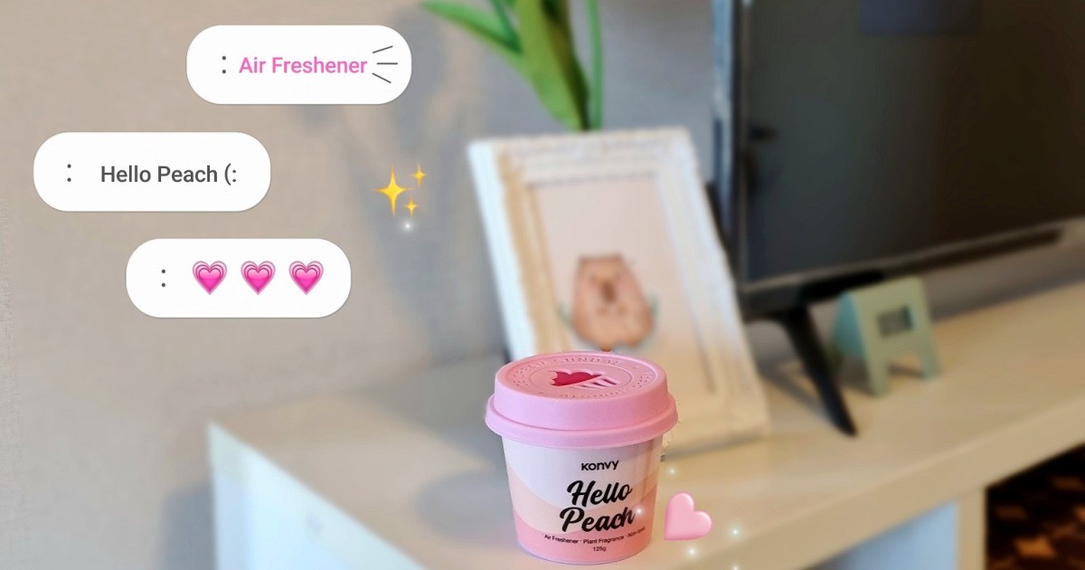 เจลปรับอากาศที่ลองใช้ Hello Peach