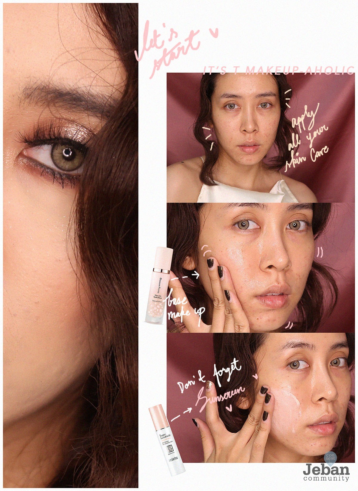 HOW TO WET & GLAM MAKE UP LOOK + รีวิวแป้ง