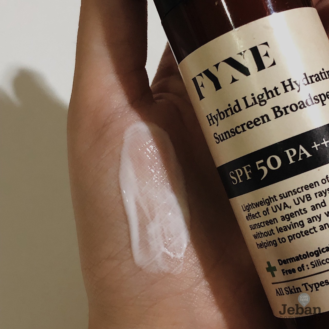 Review: Fyne Hybrid Light Hydrating Sunscreen Broadspectrum กันแดดจาก ...