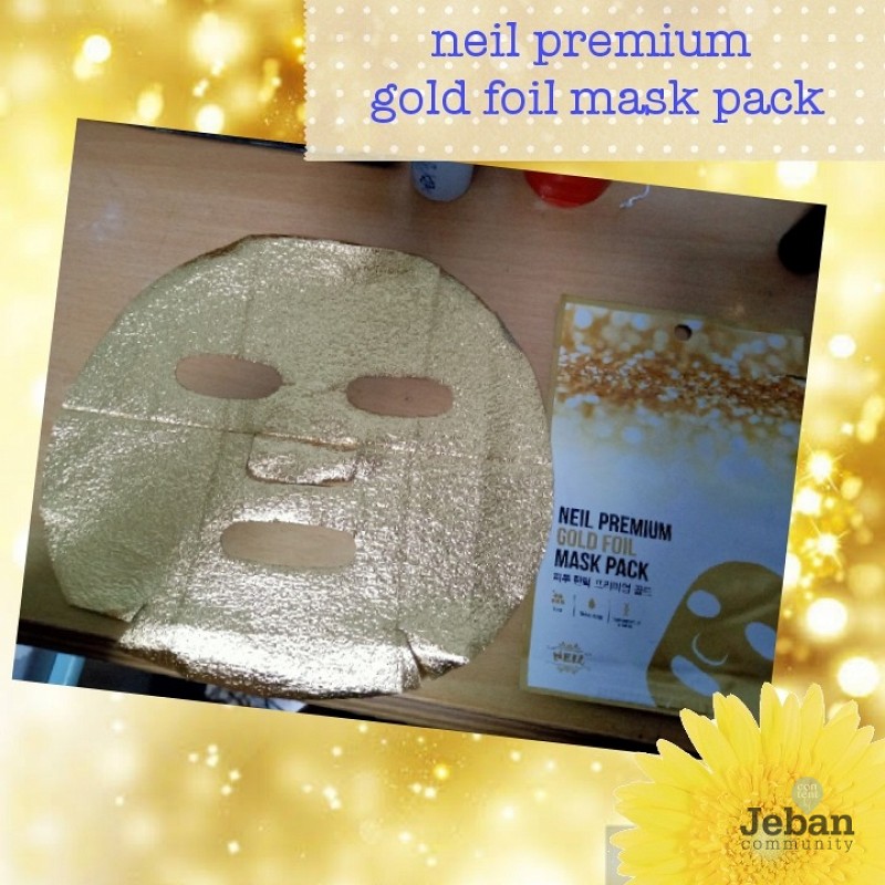 Review neil premium gold foil mask