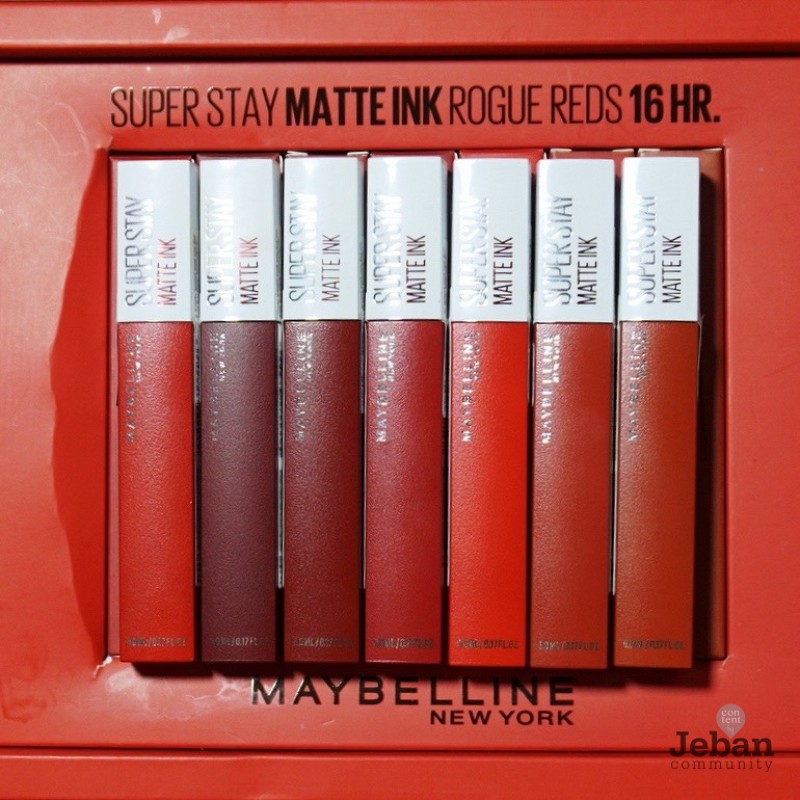 เฉดสีใหม่ล่าสุด SUPER STAY MATTE INK ROGUE REDS #NOREDLIKETHIS จาก ...