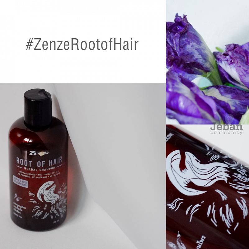 Zenze แชมพูอัญชันกลีบซ้อน บำรุงรากผมให้แข็งแรง ไม่ขาดร่วงง่าย