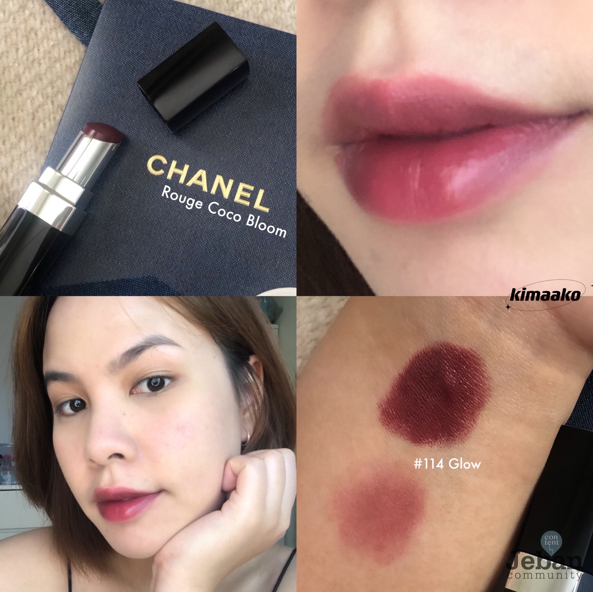 Swatch : Chanel Rouge Coco Bloom no.114 ความฉ่ำเบาๆที่แพงมากก 💫 by kimaako