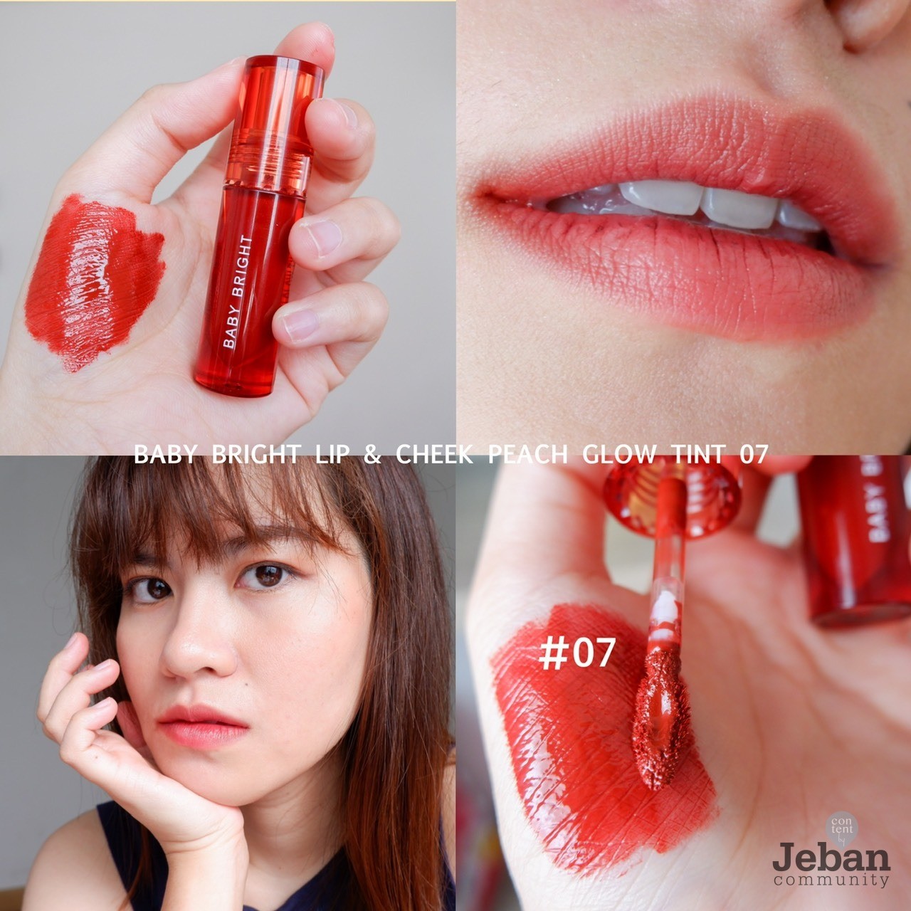 BABY BRIGHT LIP & CHEEK PEACH GLOW TINT #07