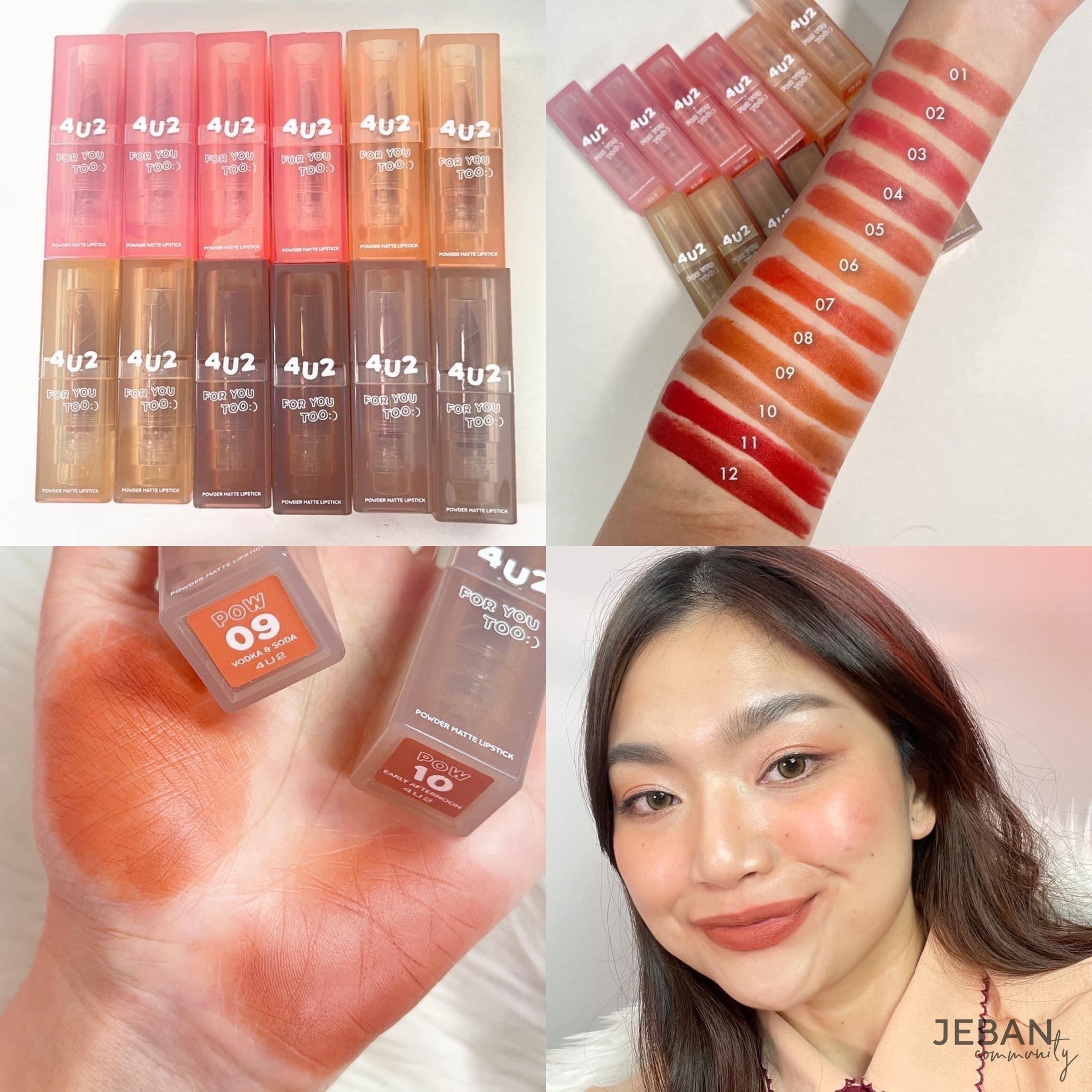 4U2 Powder Matte Lipstick