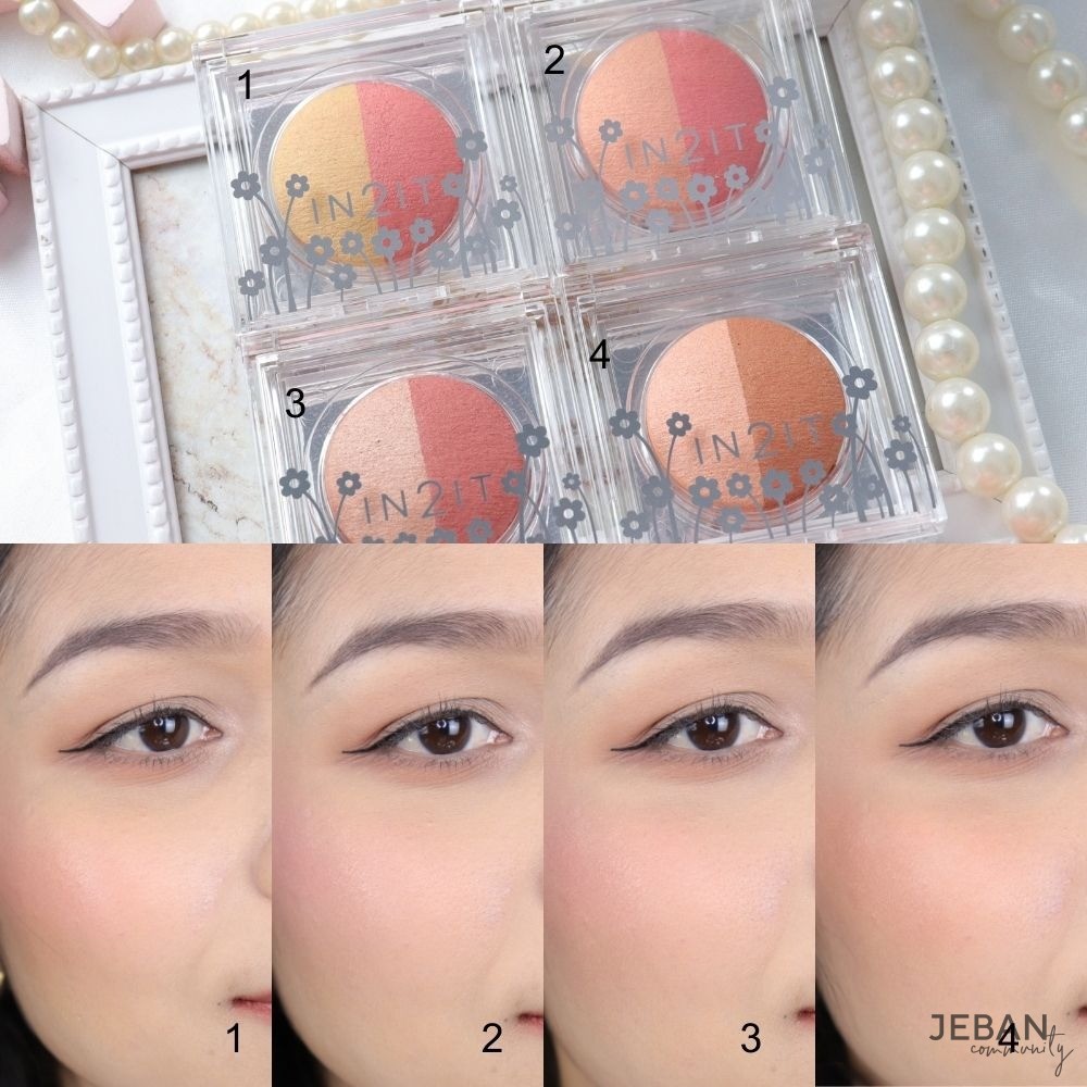 IN2IT DUO SHEER SHIMMER BLUSH UV PROTECTION SPF30 PA+++, SOFT& SMOOTH ...