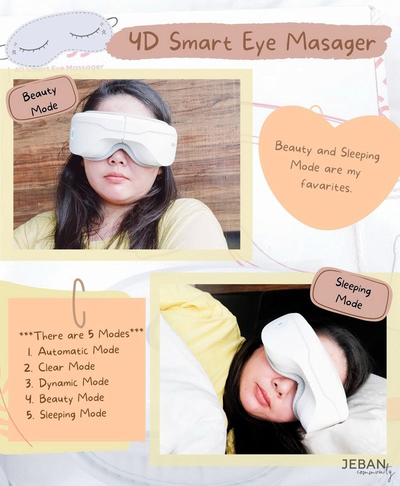 นวดผ่อนคลายดวงตาด้วย Fuli 4D Smart Eye Massager
