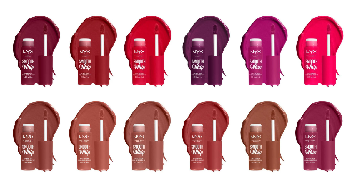 ลิปจิ้มจุ่มแบบใหม่แบบสับ NYX ฟินิชแมตต์แบบเนียนกริบไม่ตกร่อง