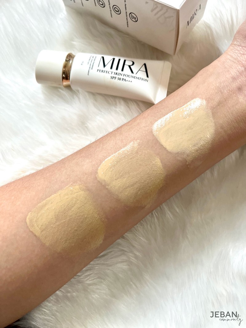 MIRA Cosmetics รองพื้นกันแดดเนื้อดี เกลี่ยง่าย เบาสบายผิว