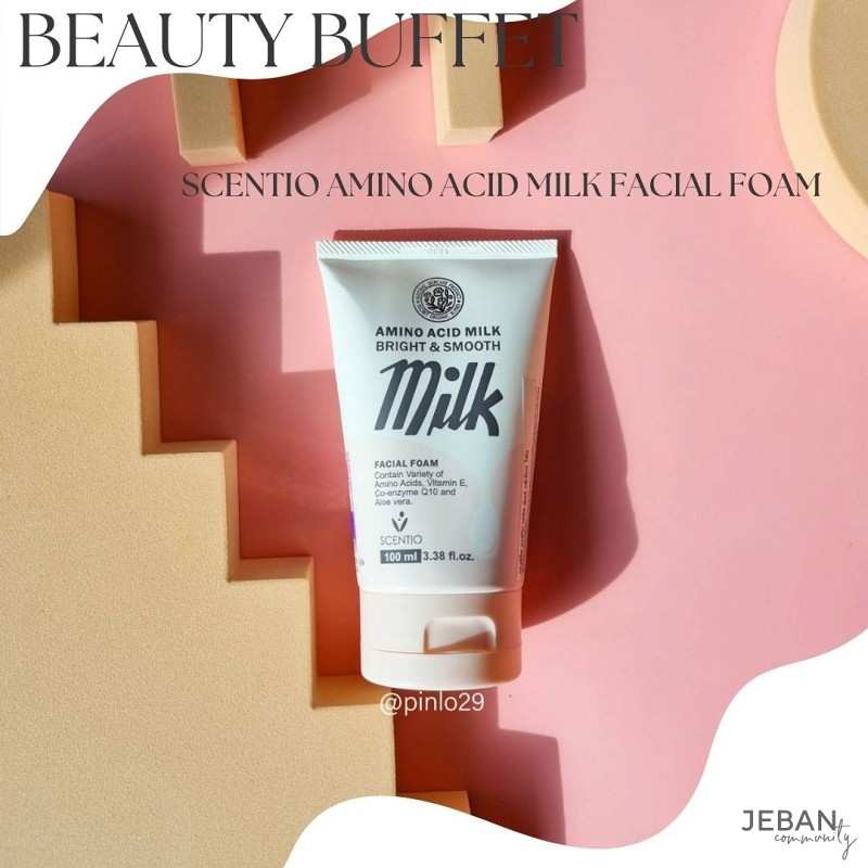 Scentio Amino Acid Milk Facial Foam ผิวสะอาดนุ่มโฟม