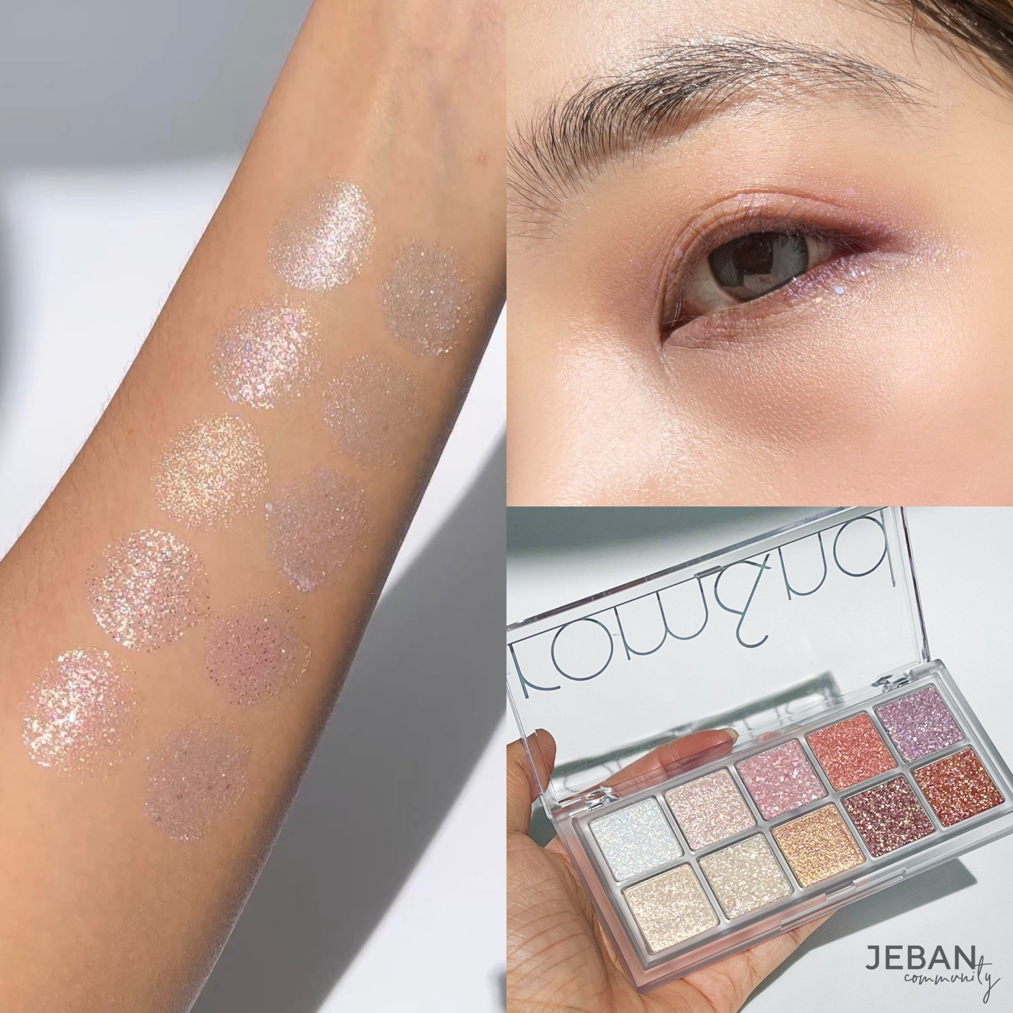 Rom&nd 00 better than palette light & glitter garden 👀