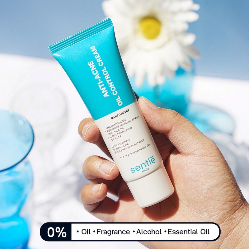 มอยเจอร์ไรเซอร์สำหรับหน้ามันลดสิว sentle mide anti-acne oil control ...