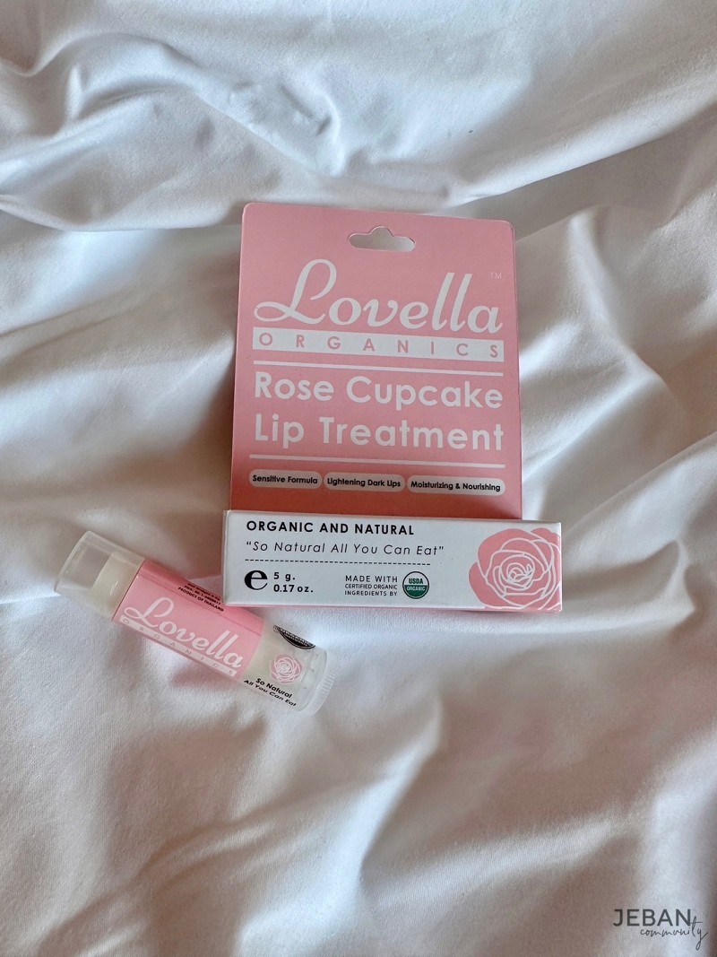 ลิปออแกนิคส์ 100% Lovella Rose Cupcake Lip Treatment กลิ่นกุหลาบ