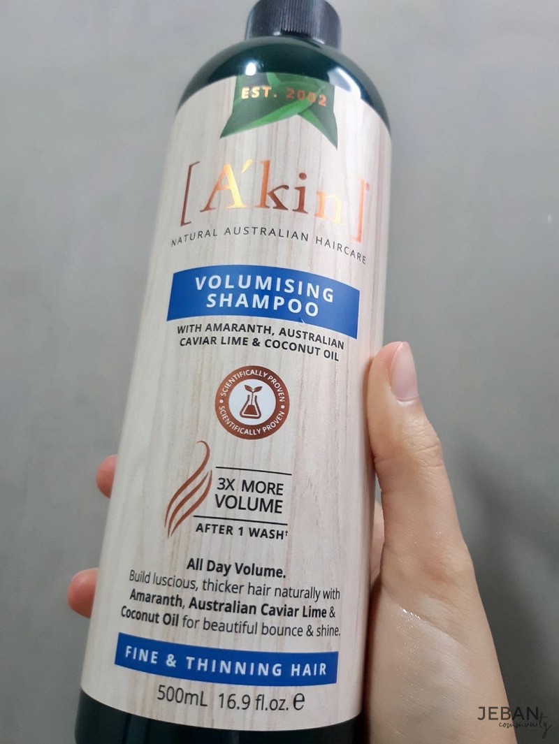 อัพเดต1เดือนหลังใช้แชมพูวีแกน A’kin