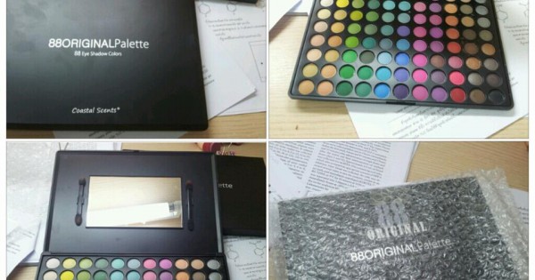 Coastal Scents 88 original palette กับ too face eye primer