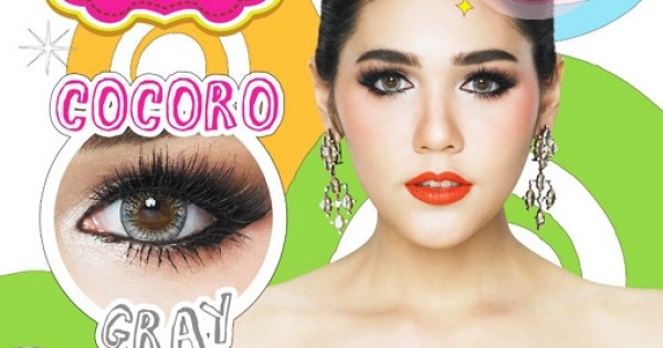 Review ### คอนแทกเลนส์ Cocoro Gray แบบพี่ชมพูอารยา