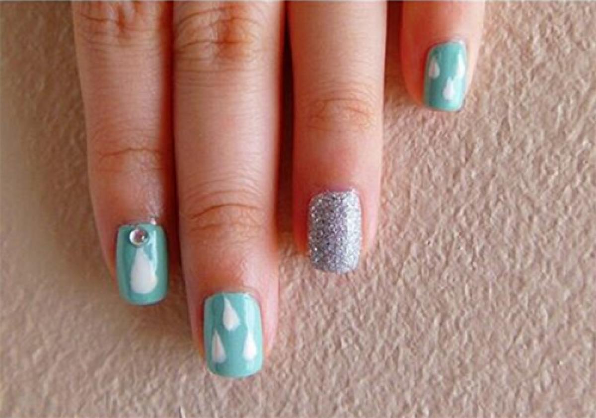 How to Rainy Nails ทำเล็บให้เข้ากับฤดูฝน